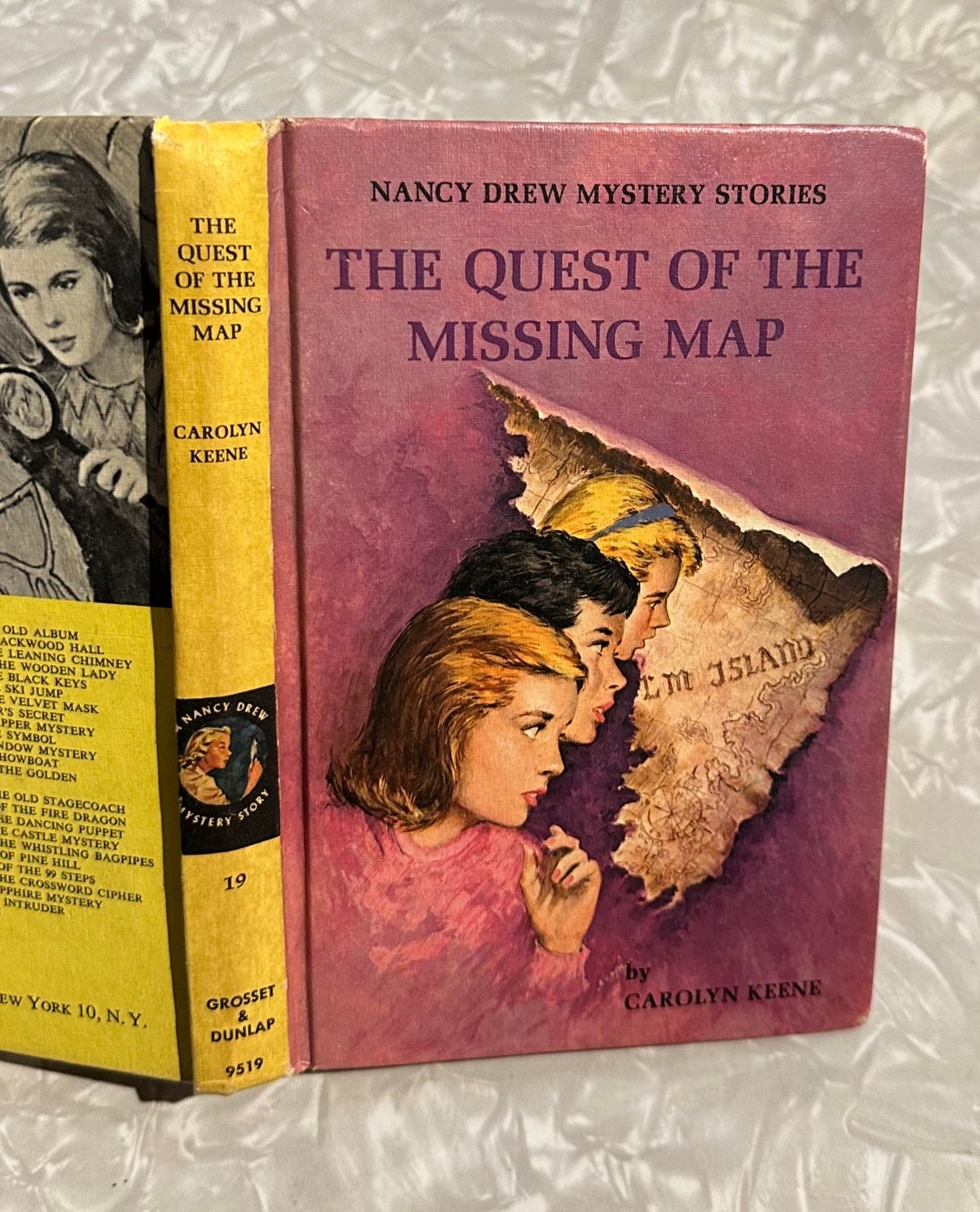 Nancy Drew 19 Quest of the Missing Map Yellow Spine PC Revised Text - Etsy