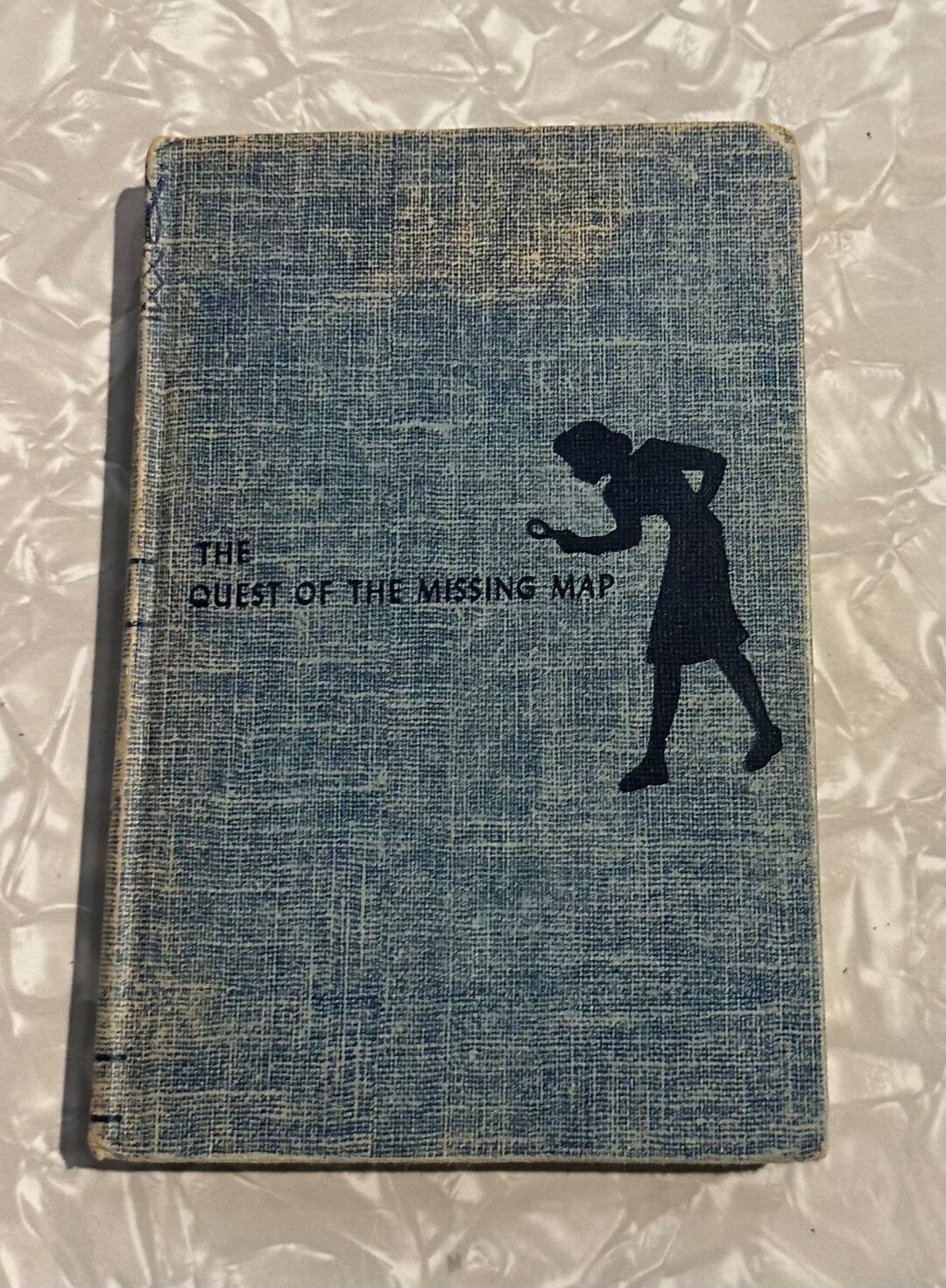 Nancy Drew 19 Quest of the Missing Map Blue Tweed Carolyn Keene - Etsy
