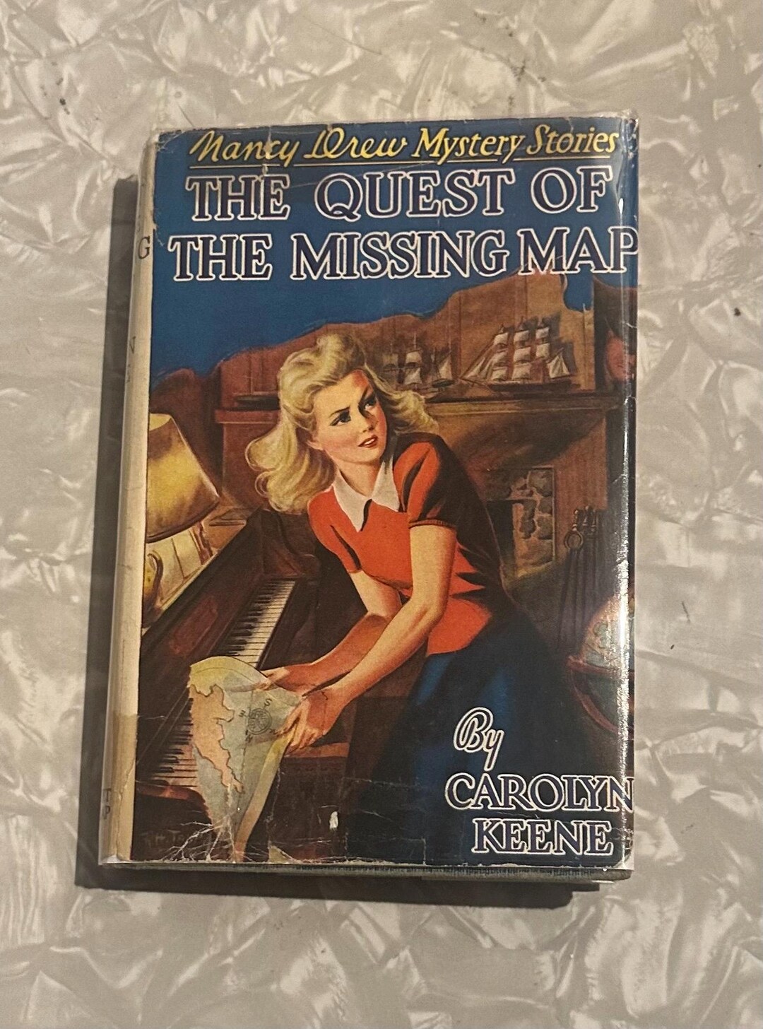 Nancy Drew #19 DJ Quest of the Missing Map Russell Tandy Art White ...