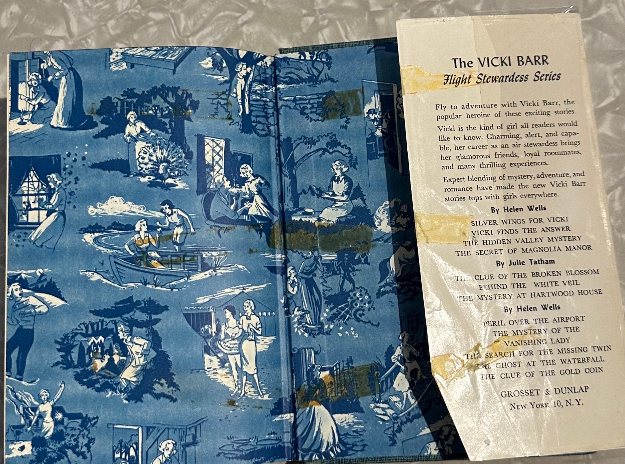Nancy Drew DJ #23 Mystery of the Tolling Bell Russell Tandy Art Blue ...