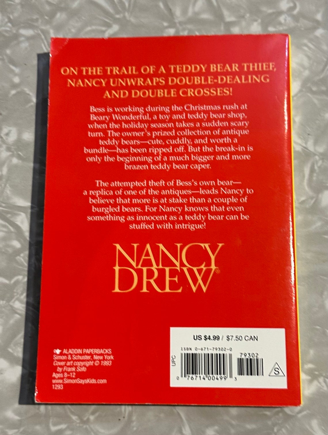 Nancy Drew #116 Case of the Twin Teddy Bears Aladdin PB - Etsy