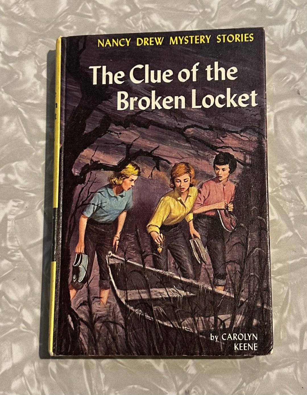 Nancy Drew 11 Clue of the Broken Locket Yellow Spine PC Revised Text - Etsy