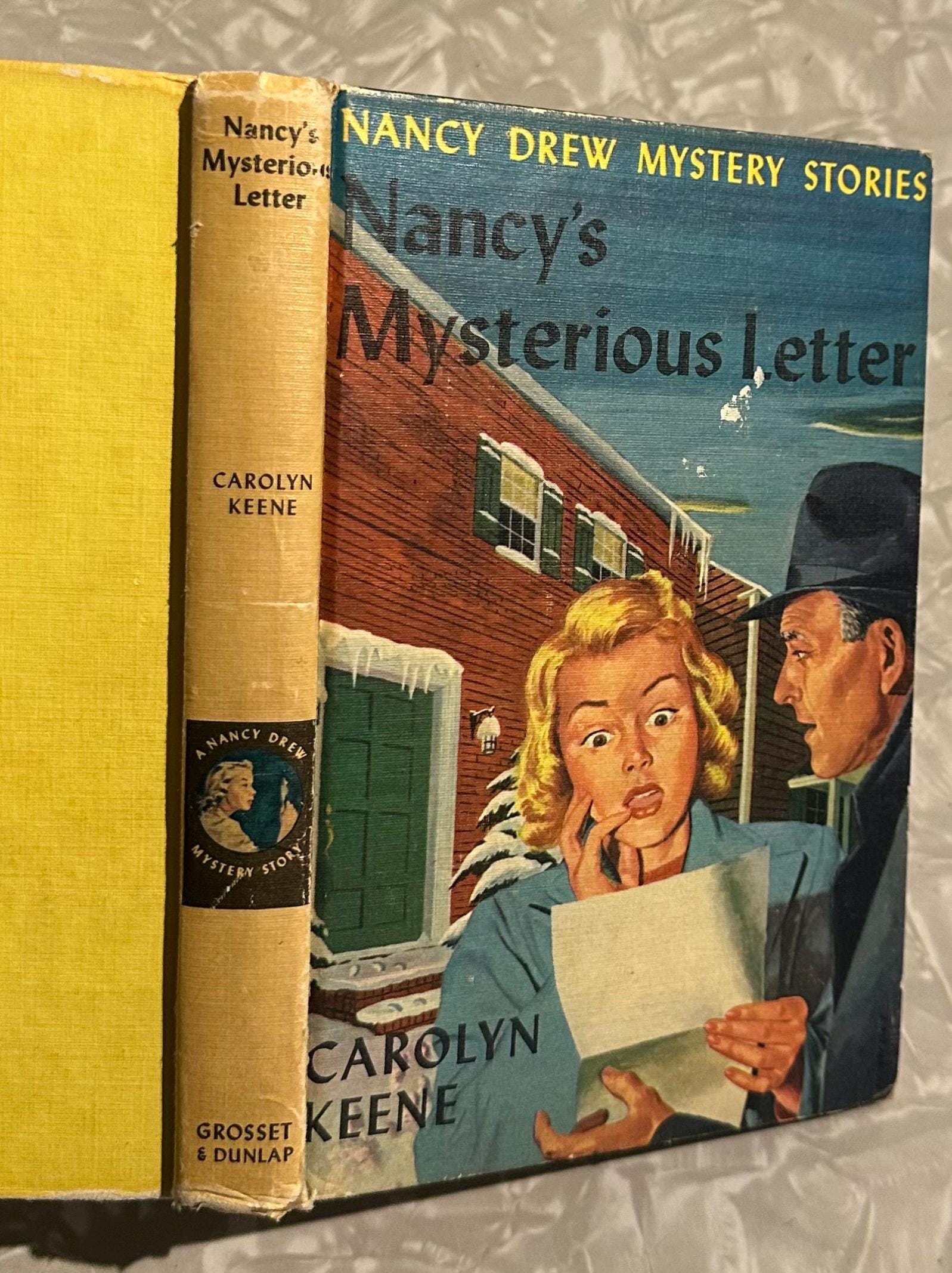 Nancy Drew #8 Nancy's Mysterious Letter Carolyn Keene Yellow Spine Book ...