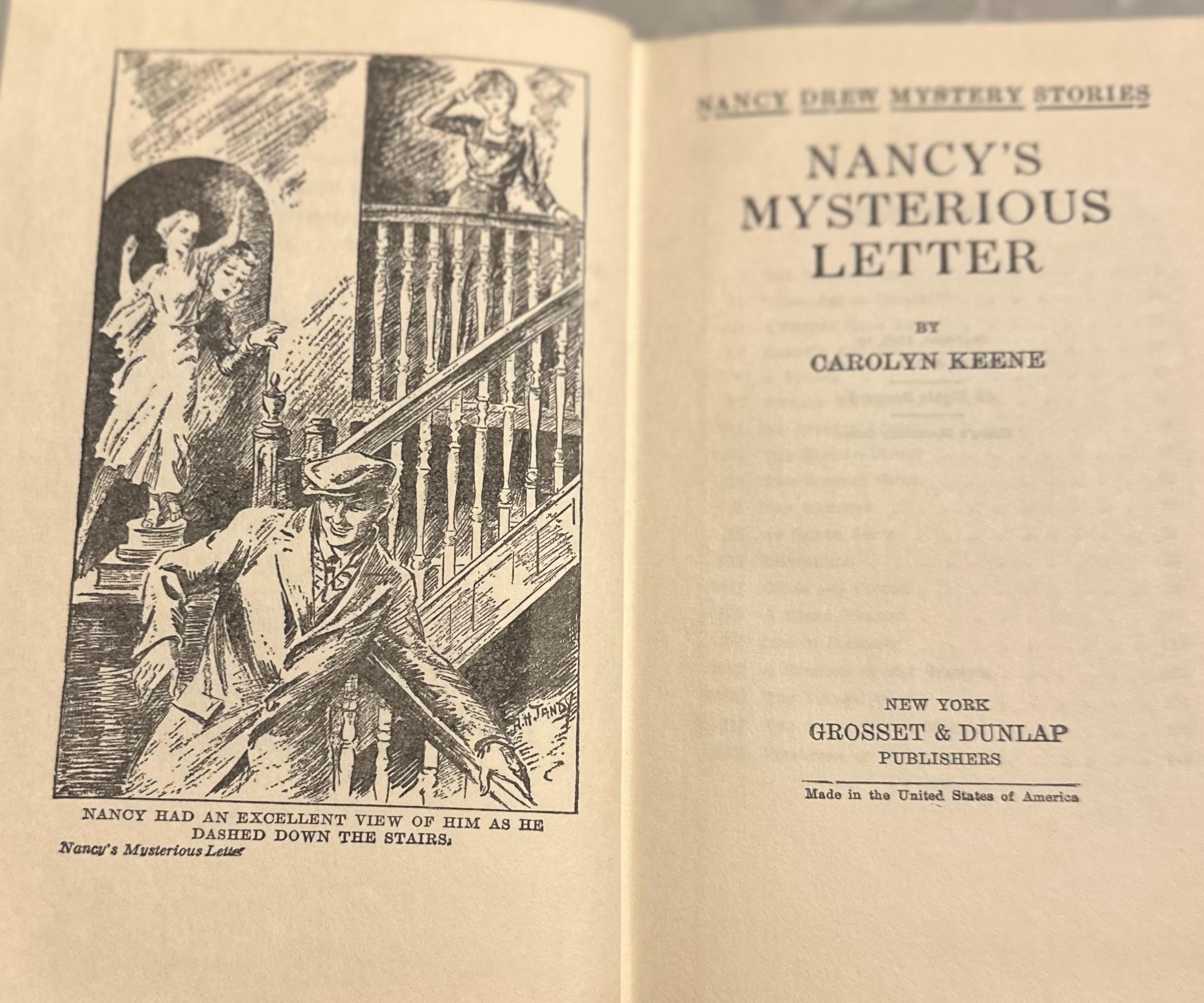 Nancy Drew #8 Nancy's Mysterious Letter Carolyn Keene Yellow Spine ...