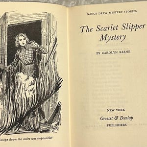 Nancy Drew #32 DJ Scarlet Slipper Mystery Carolyn Keene Original Text ...