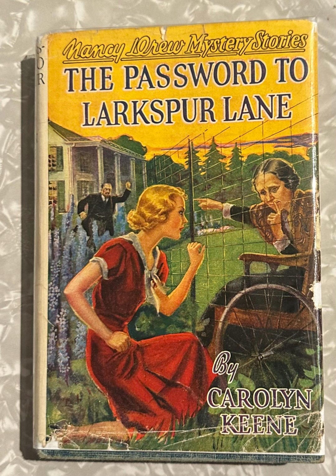 Nancy Drew #10 DJ Password to Larkspur Lane Carolyn Keene Tandy Art ...