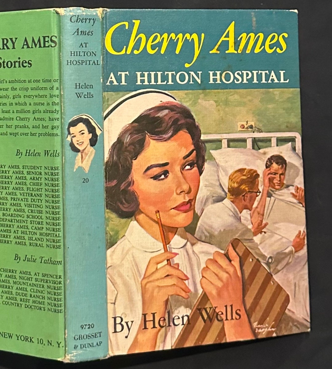 Cherry Ames #20 at Hilton Hospital Helen Wells Nurse Green PC - Etsy