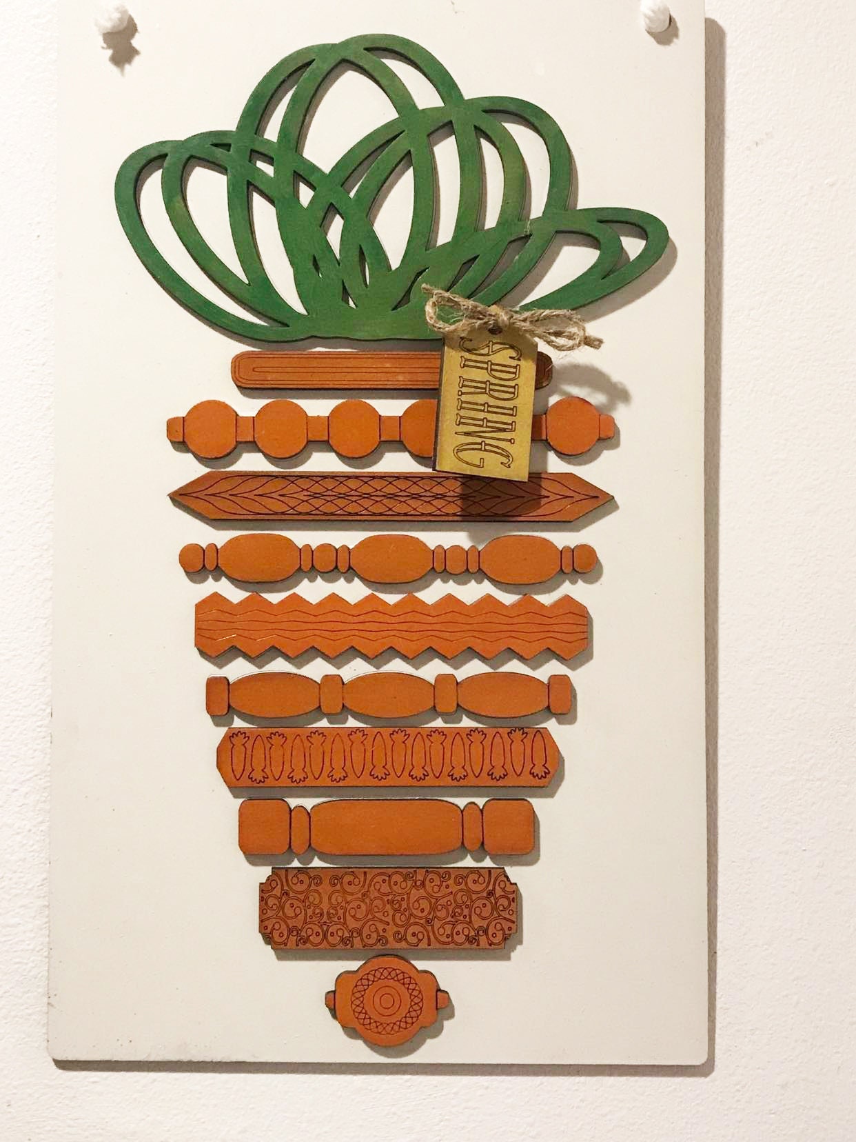 Spring Spindle Carrot Door Sign Door Hanger FREE SHIPPING - Etsy