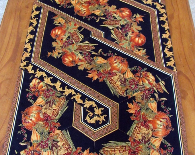 Handmade Fall Thanksgiving Holiday Quilted Table Runner Decor - Etsy