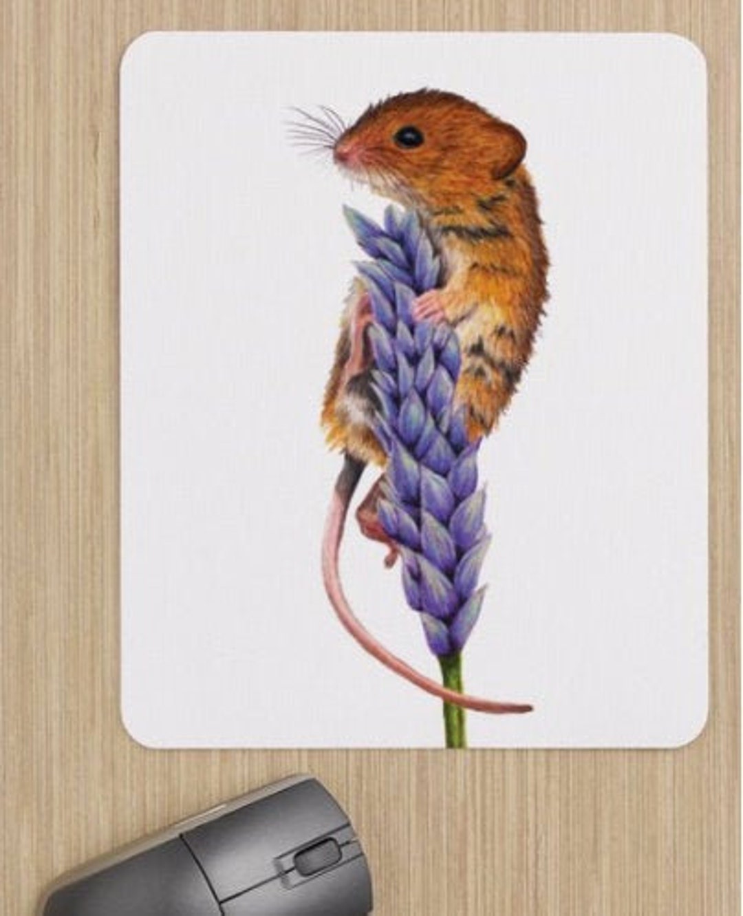 Mousepad - Field Mouse "the Lookout" Drawing - Art Mousepad - Etsy