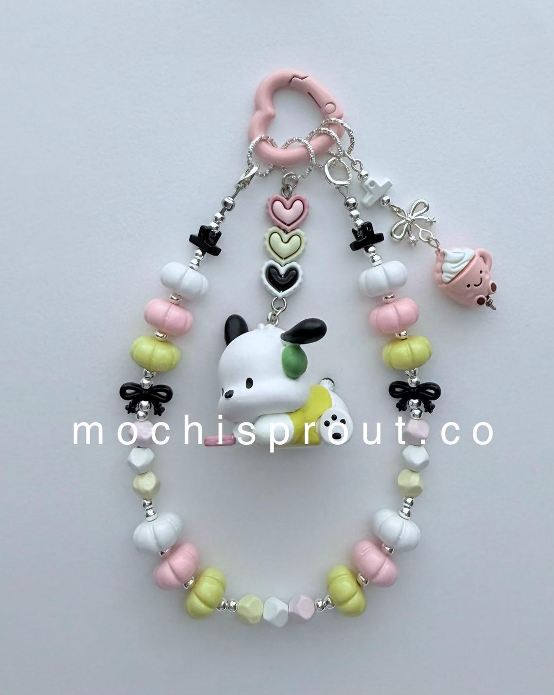 Sansan Pochacco Inspired | Kawaii Bag Charm-keychain - Etsy