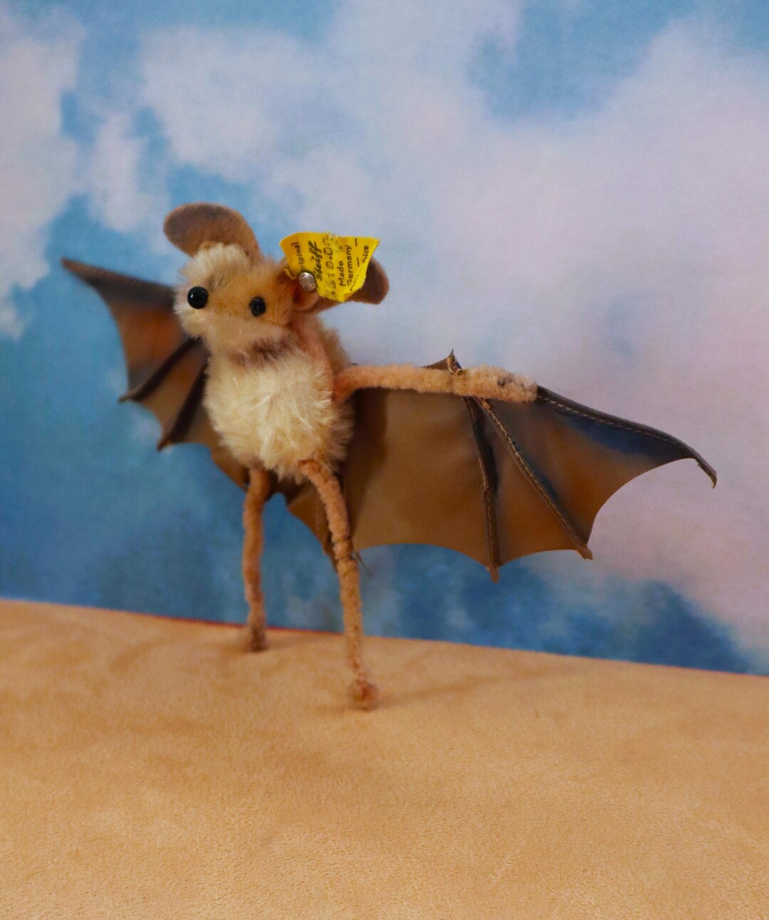 Rare Steiff Vintage Bat Eric W/ids #1310,00 German Art and Collectible ...