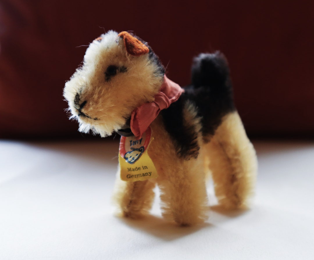 Steiff Vintage Airedale Irish Terrier Dog Terry - Etsy