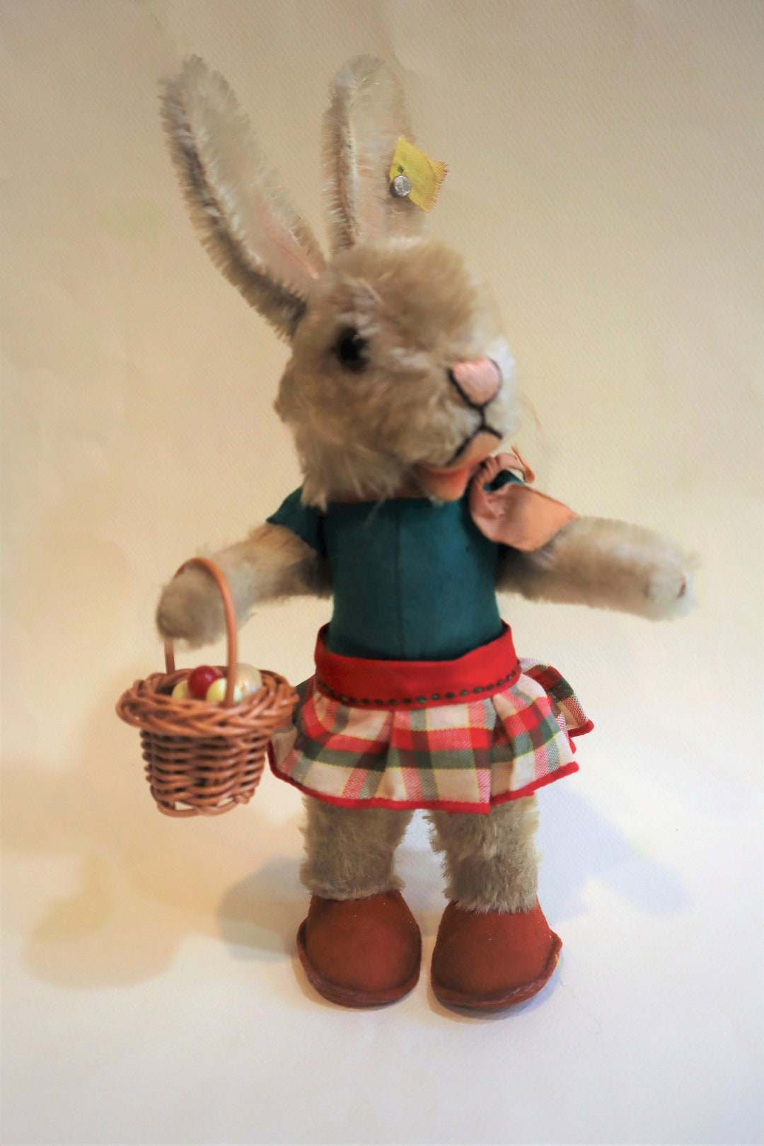 SALE Priced RARE Early Steiff Nikili Girl Rabbit W/ids 1951-1957 German ...