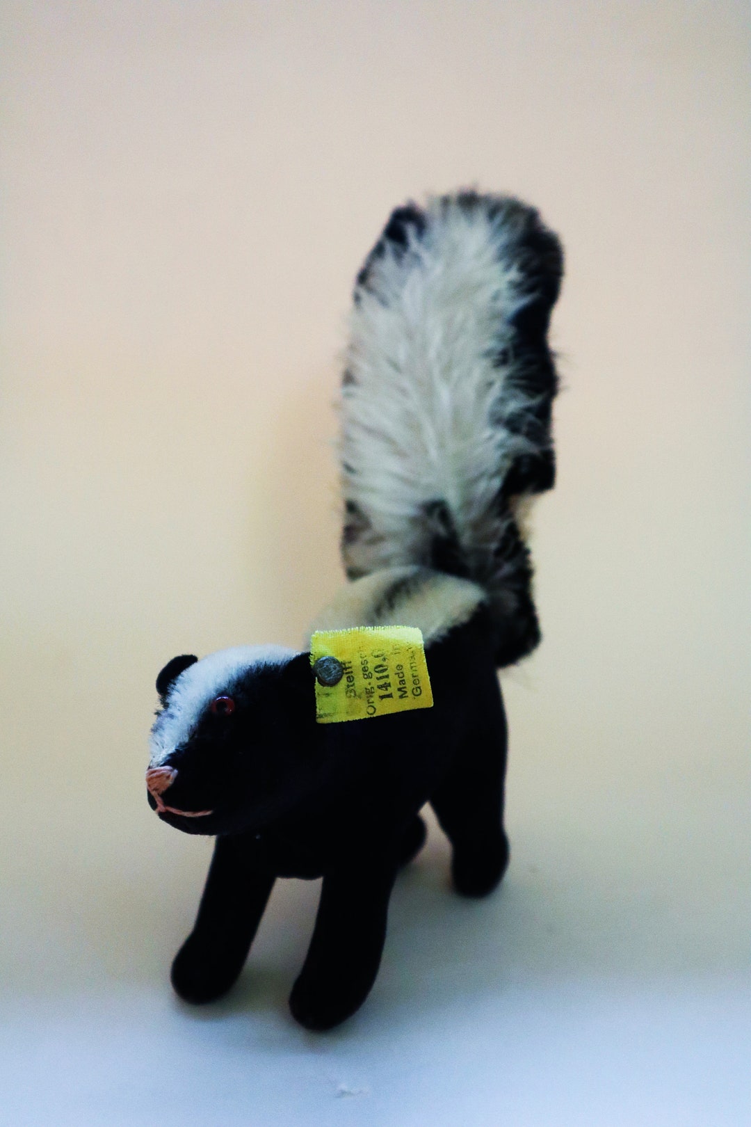 Steiff Vintage Skunk W/ Ids Mohair/ Velvet Miniature German Art and ...