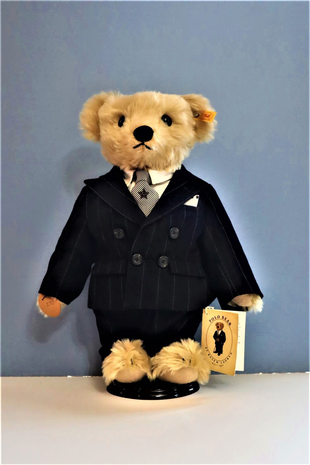 SALE Priced Steiff Ralph Lauren Polo Chairman of the Board Teddy Bear ...