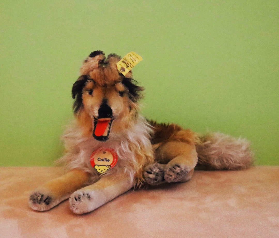 SALE Priced Steiff Vintage Antique Collie Dog 1960s German Art and ...