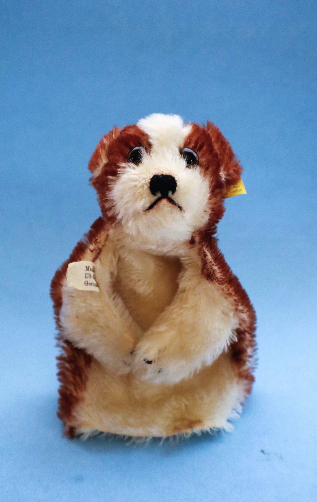 Sale Priced - V.rare Steiff US Zone Tagged Hand Puppet Molly Dog 17cm W ...