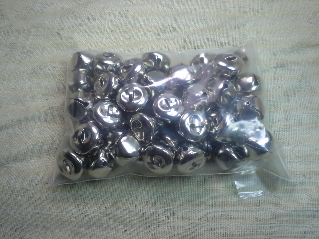 20mm 3/4" Silver Sleigh Bells QTY 40 - FREE SHIPPING - Etsy