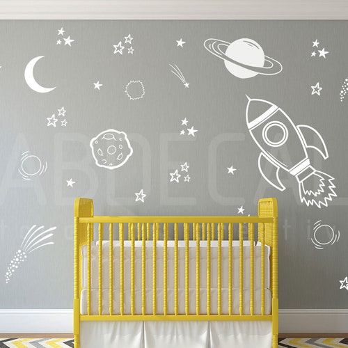 Set of 3 Space Prints Outer Space Decor Shooting Star | Etsy