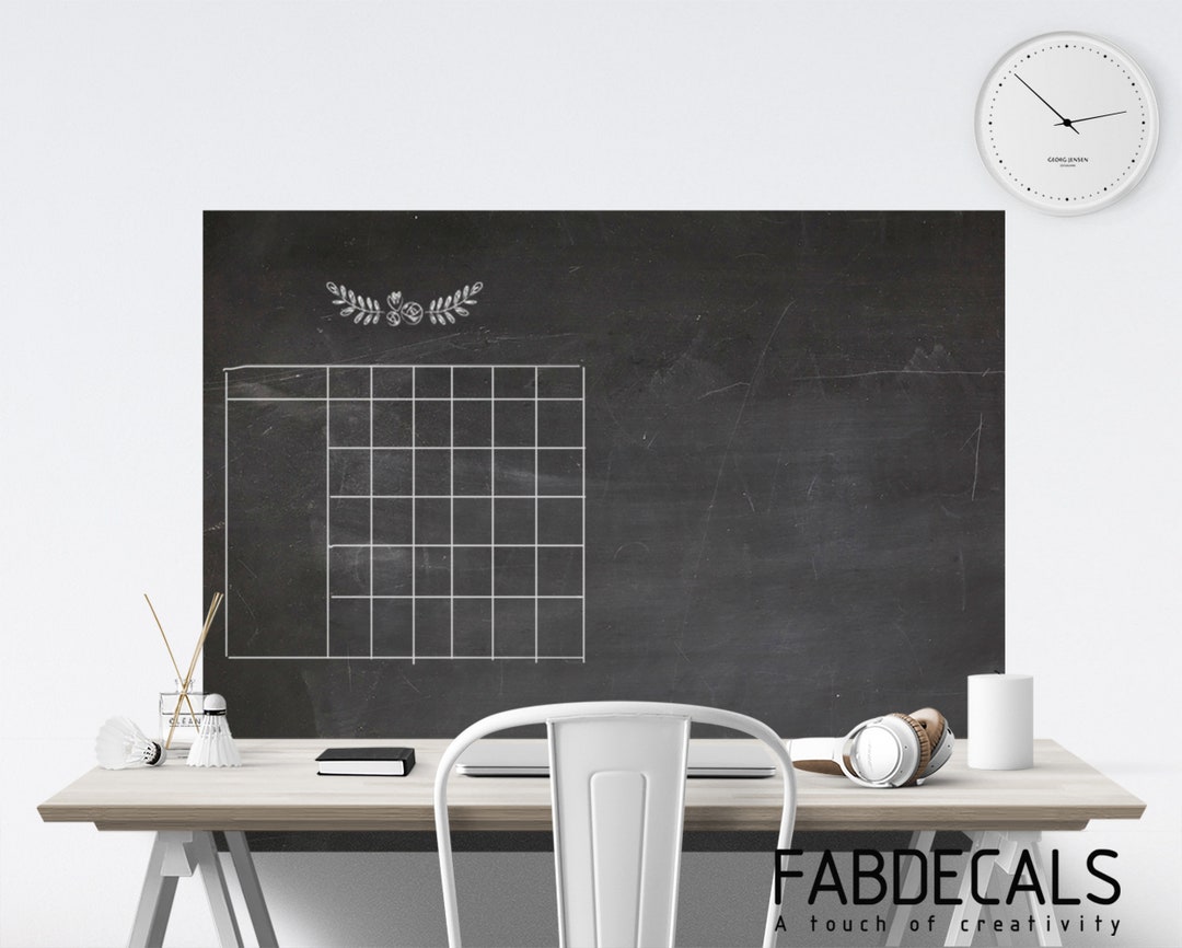 Chalkboard Wall Decal, Office Wall Decor, Large Blackboard, DIY ...