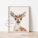 Sweet Fawn, Deer Calf Poster, Nursery Wall Decor, Bambi Print, Baby ...