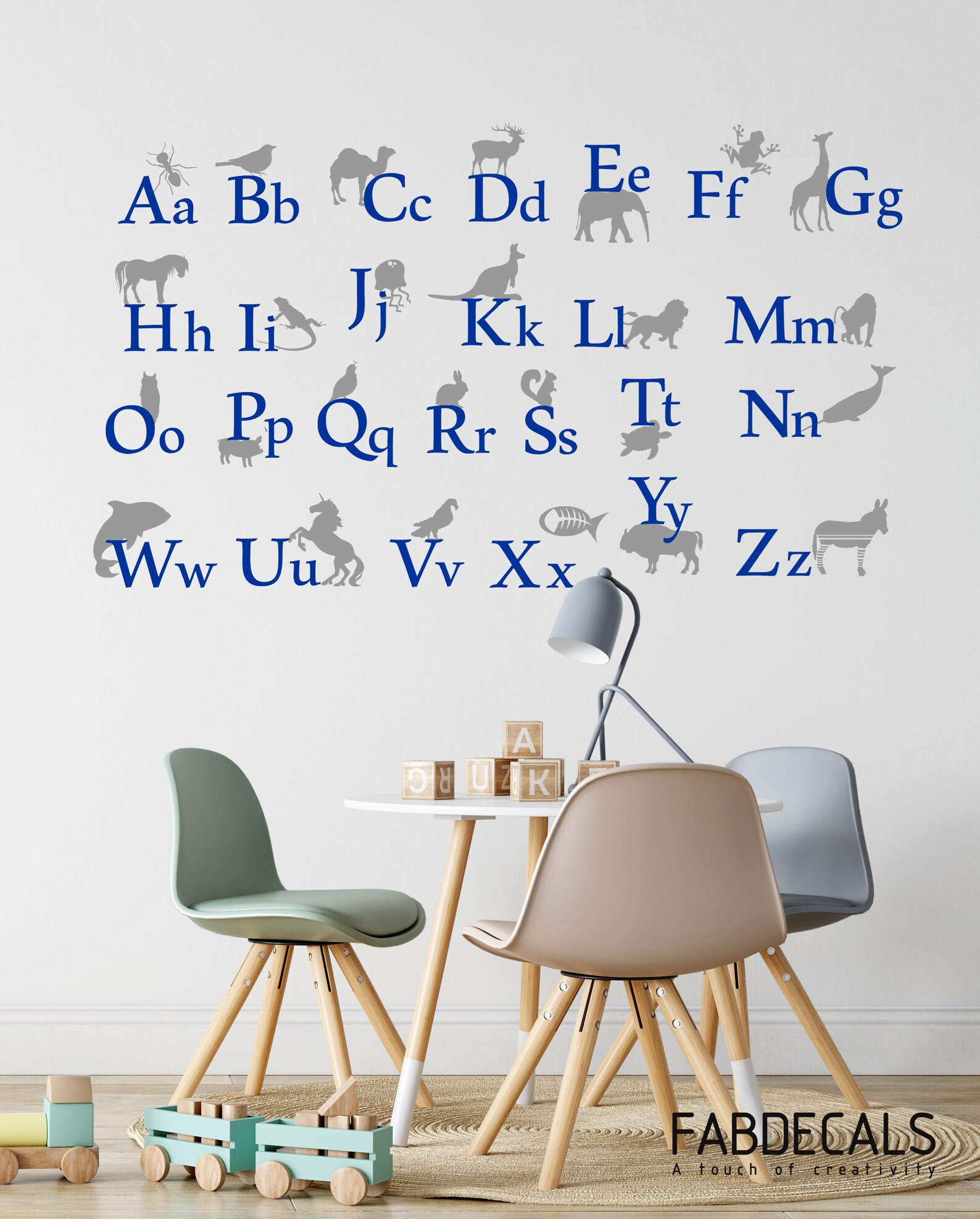 Alphabet Wall Decals ABC Wall Sticker Alphabet Vinyl - Etsy UK