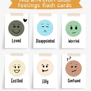 Feelings Chart, Pastel Colors Poster, Learning Emotions, Educational ...