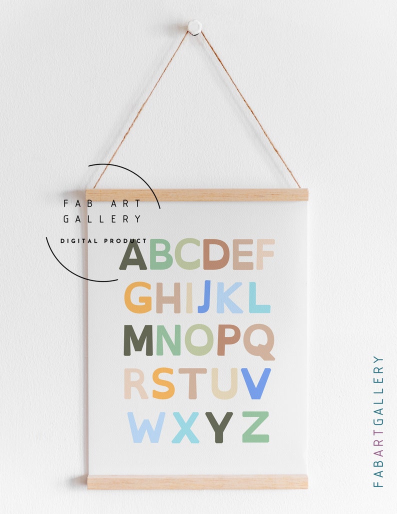 Alphabet Poster, Preschool Learning, Educational Posters for Toddlers ...