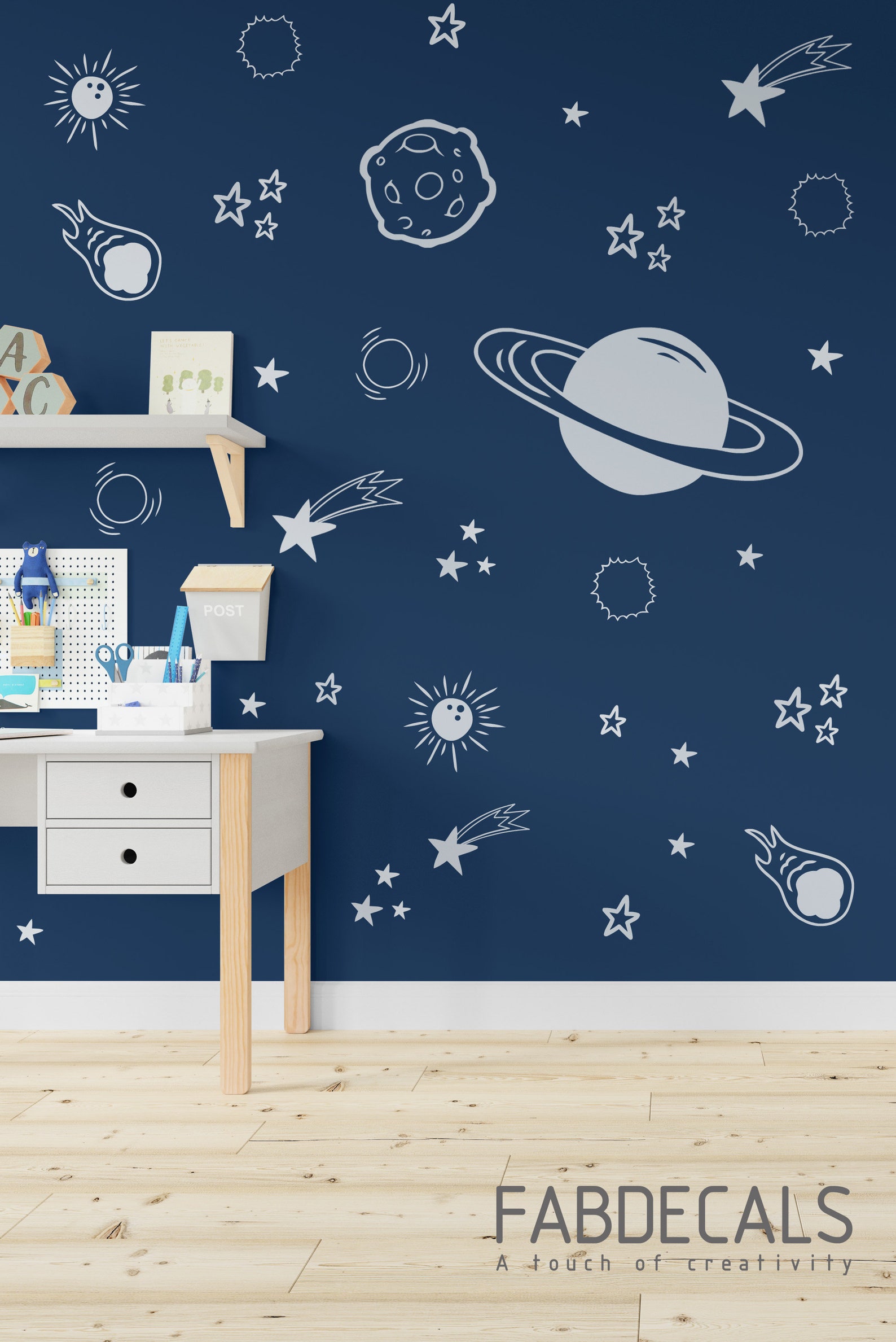 Outer Space Wall Stickers Space Wall Decals Planet Decal - Etsy