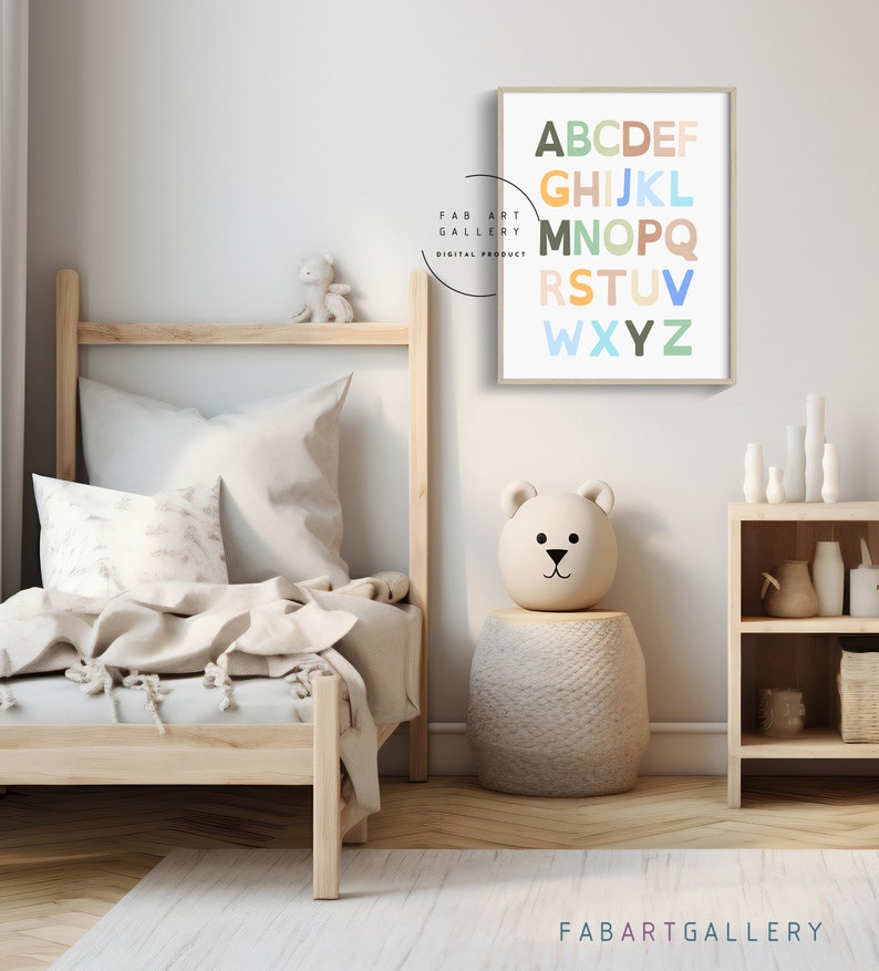 Alphabet Poster, Preschool Learning, Educational Posters for Toddlers ...