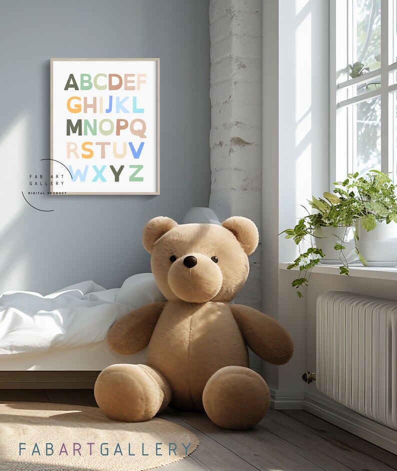 Alphabet Poster, Preschool Learning, Educational Posters for Toddlers ...