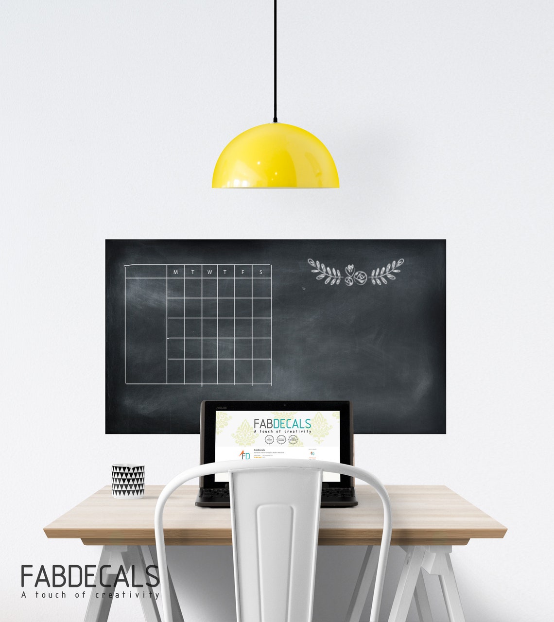 Chalkboard Wall Decal Office Wall Decor Chalkboard Sheet - Etsy