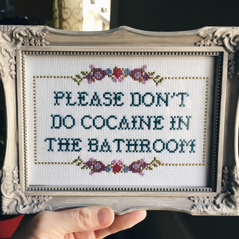Needlepoint Inappropriate - Etsy