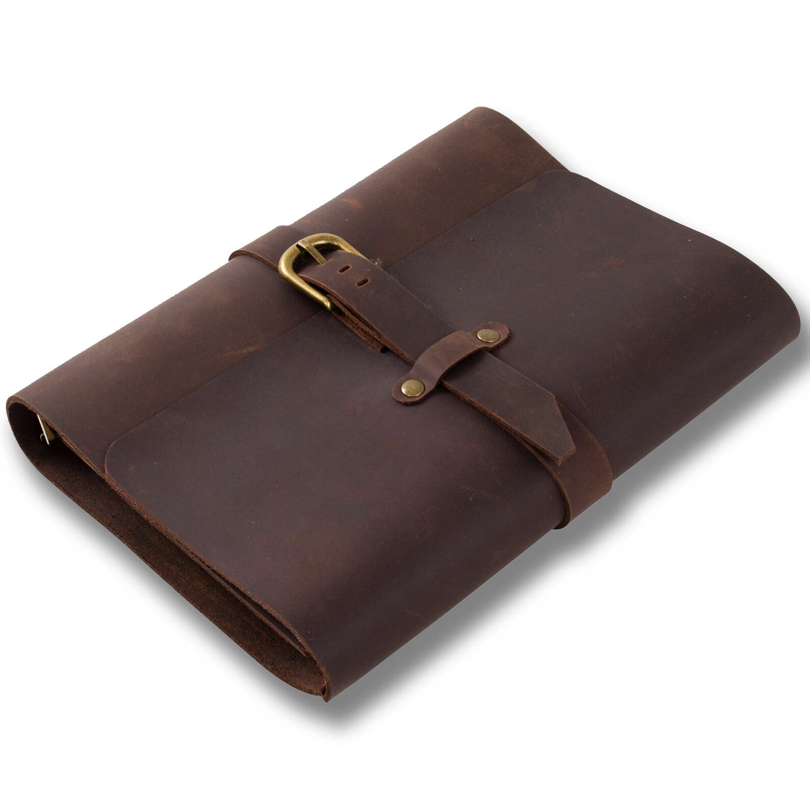 Classic Leather Journal Refillable With Strap Buckle Loose - Etsy