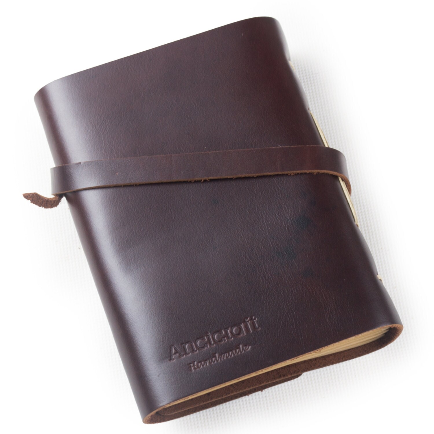 Small Leather Journal Diary With Vintage Key A6 Blank Lined | Etsy