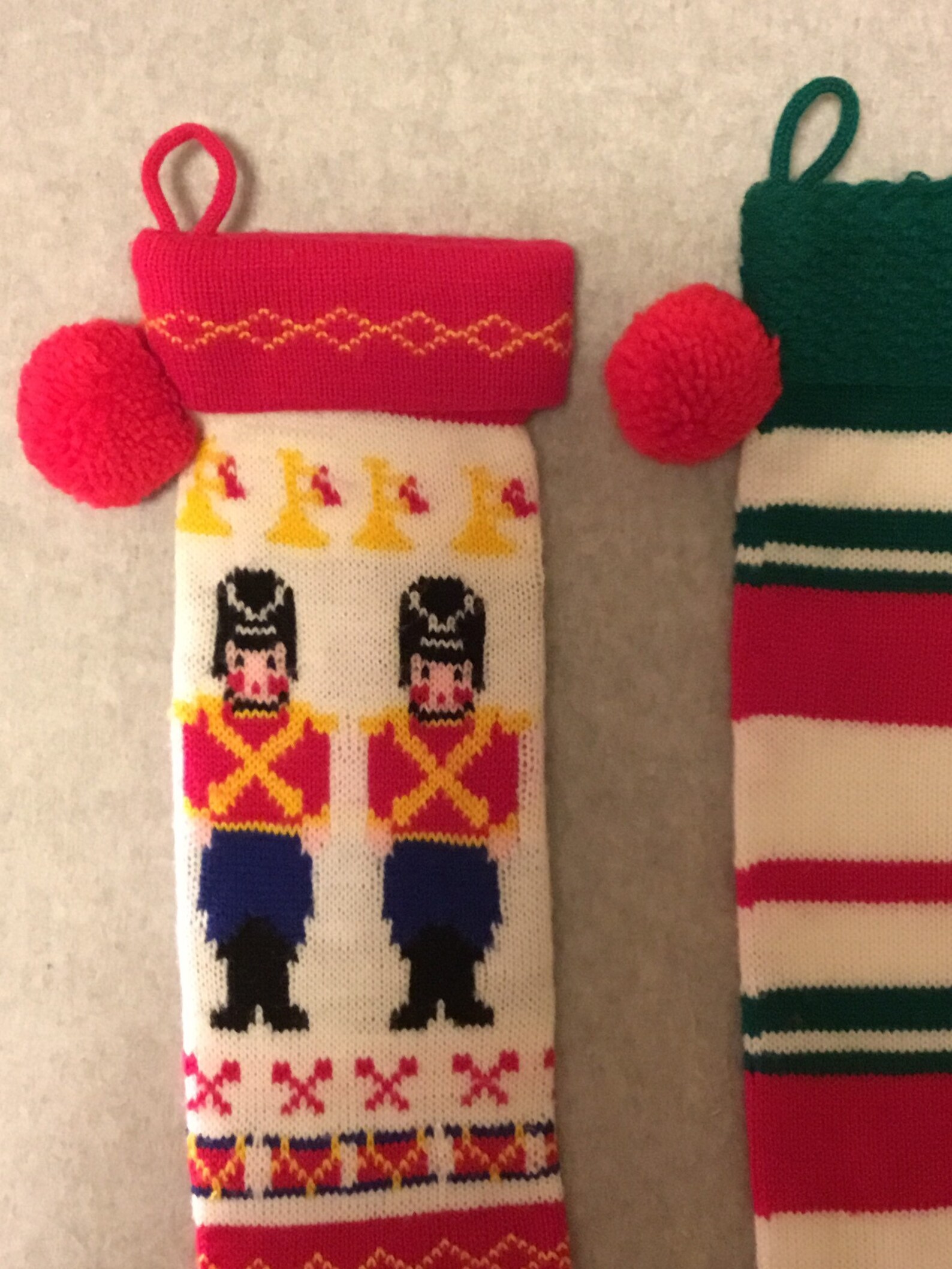 Lot of 2 80s 90s Machine Knit Soldier Boy Soldiers Nutcracker - Etsy