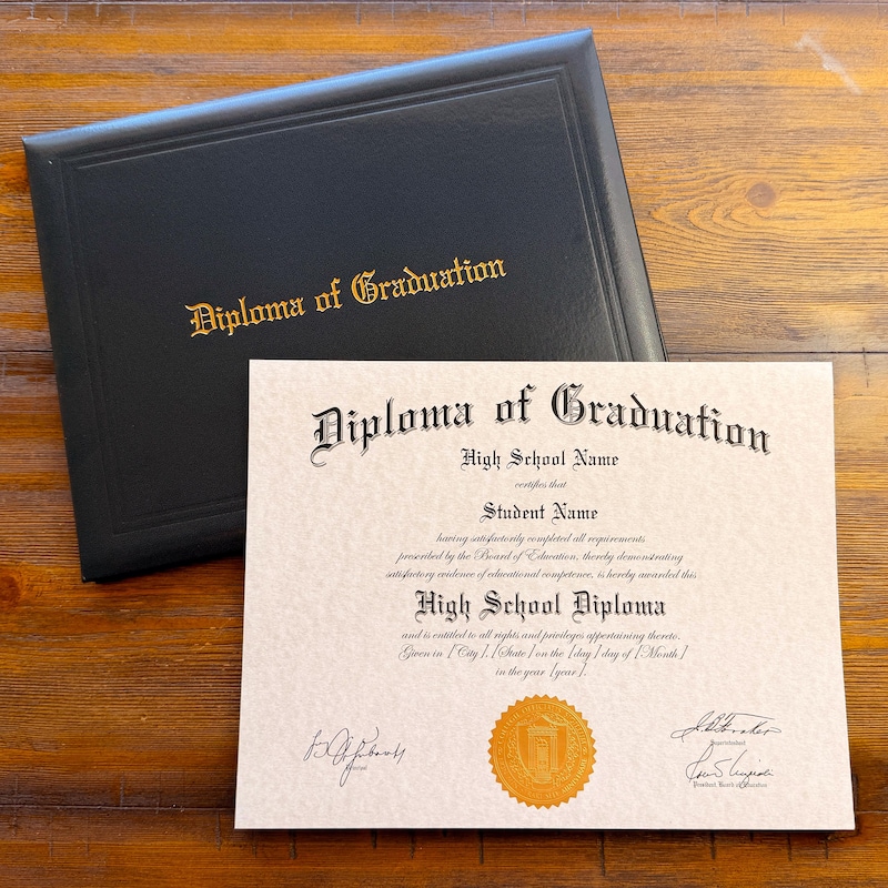 Custom Diploma Engraved - Etsy