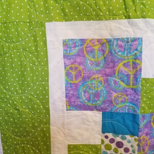 GIRLS PEACE SIGN Quilt - Etsy