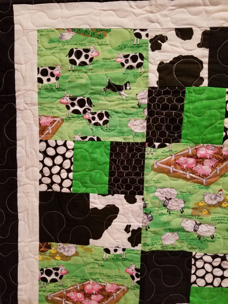 FARM ANIMAL QUILT - Etsy