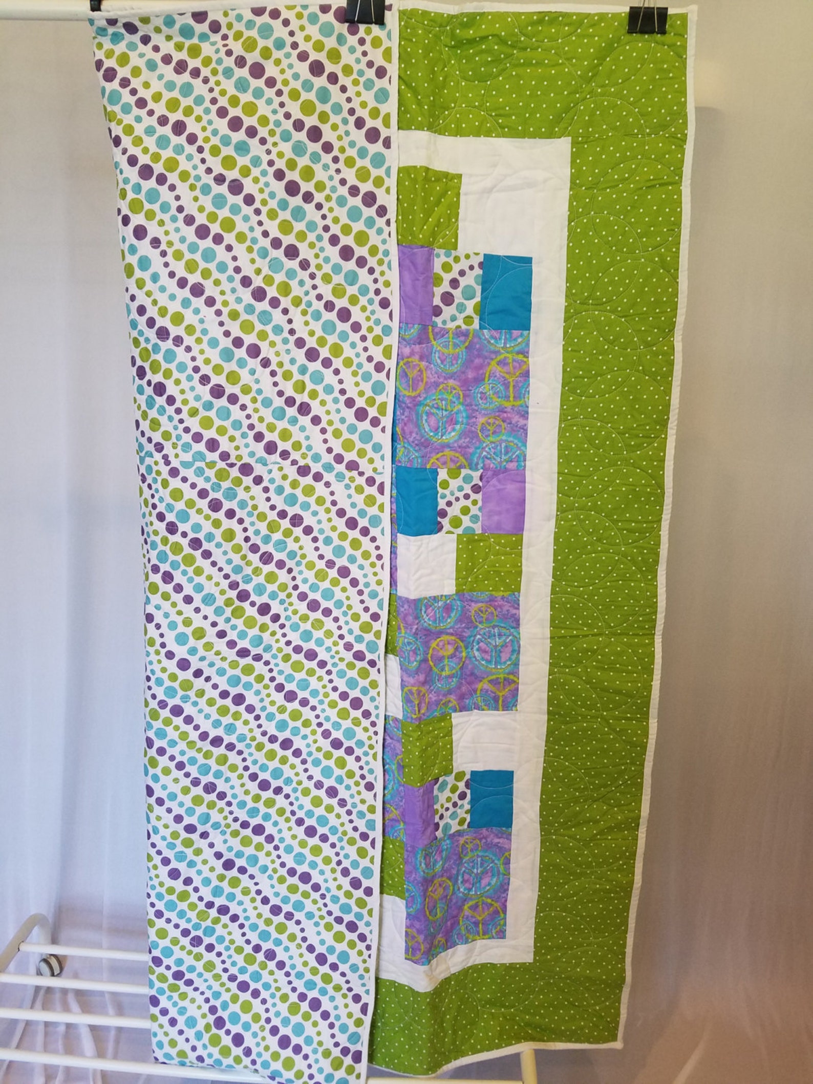 GIRLS PEACE SIGN Quilt - Etsy