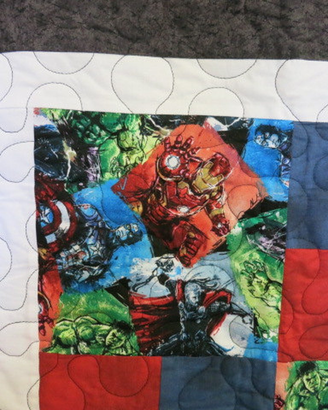 Marvel Comics Super Hero Quilt. Iron Man, Hulk and Captain America - Etsy