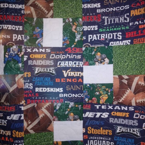 Football Team Quilt - Etsy