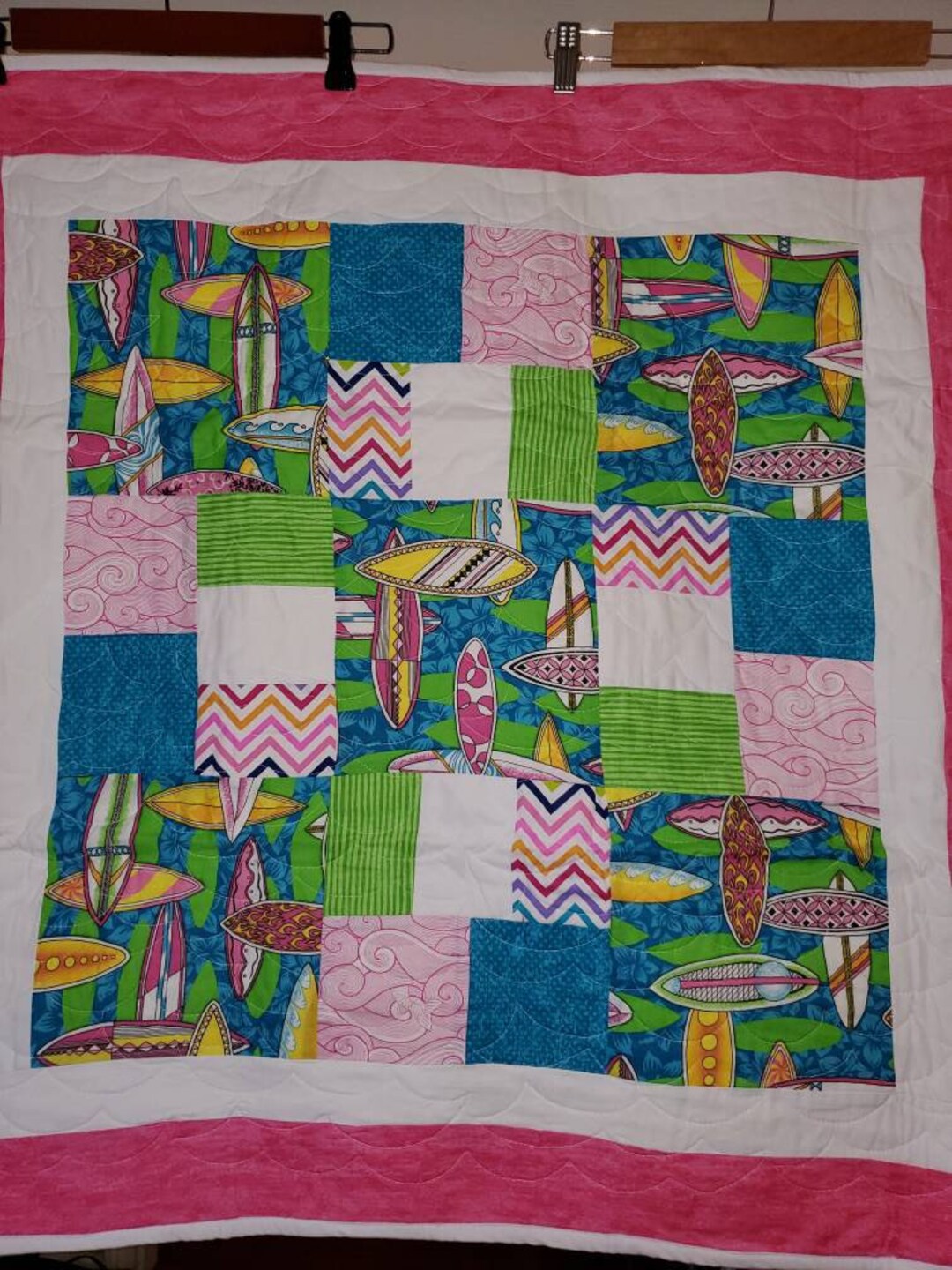 Surfer Girl Baby Quilt - Etsy