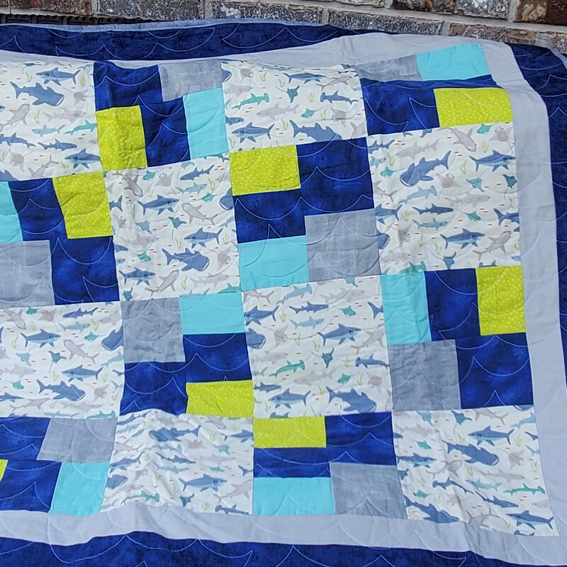Shark Quilt - Etsy