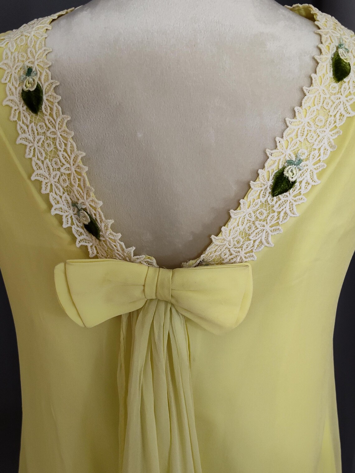 Vintage Yellow 60s Mini Dress Small - Etsy