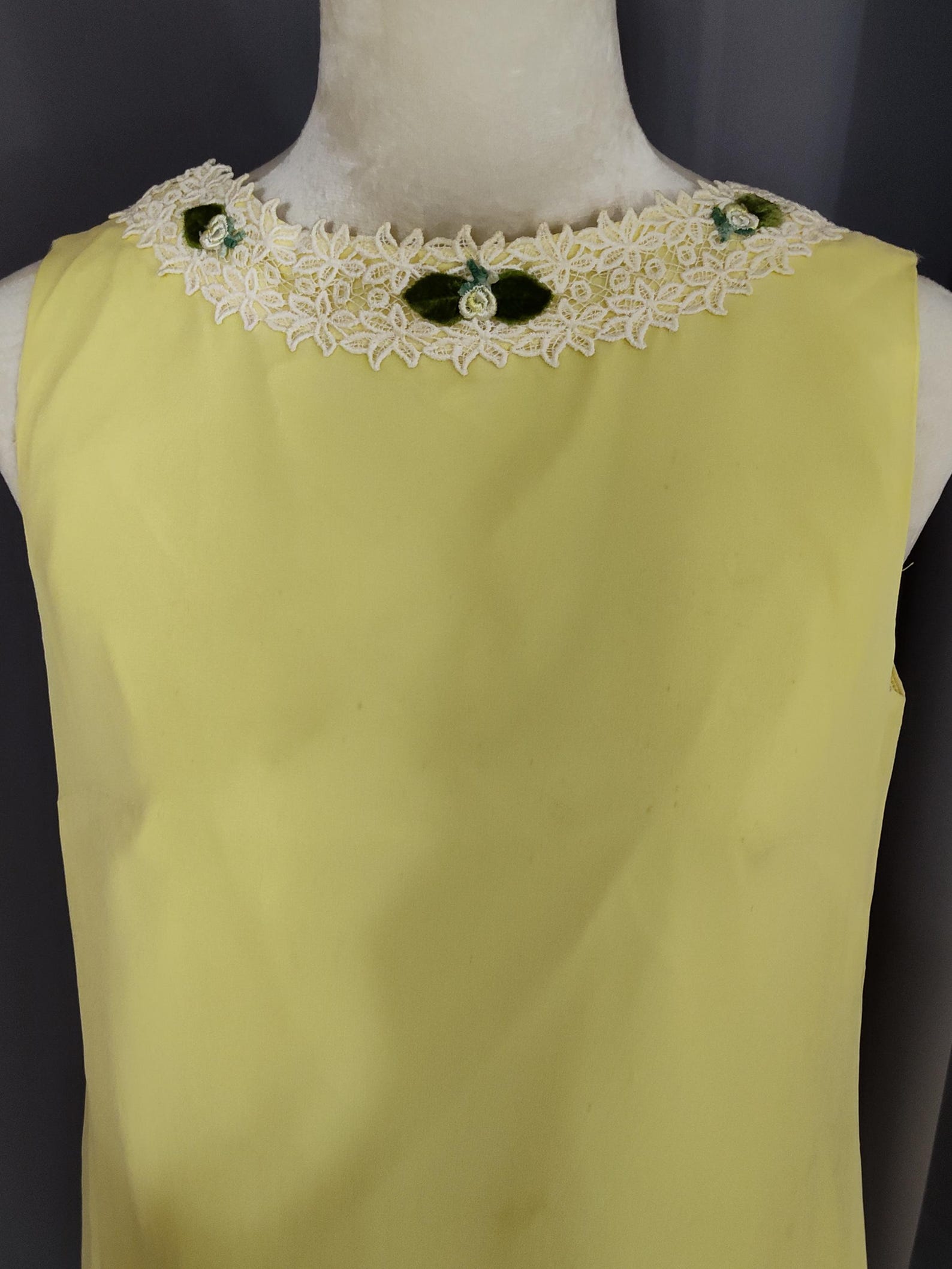 Vintage Yellow 60s Mini Dress Small - Etsy