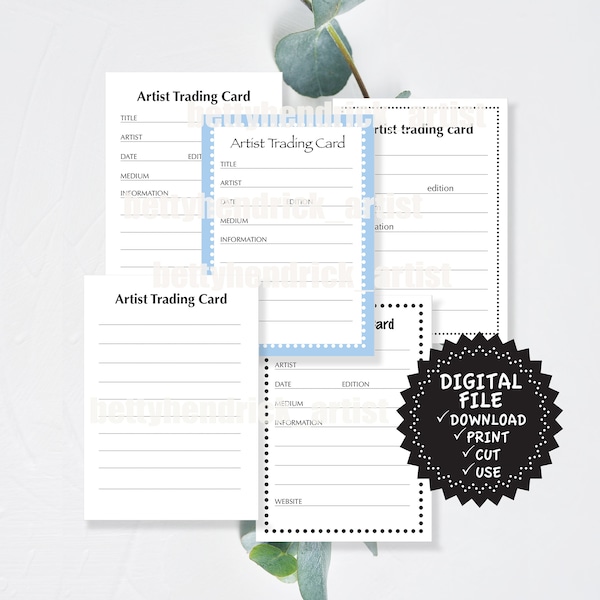 Artist Trading Card - Etsy