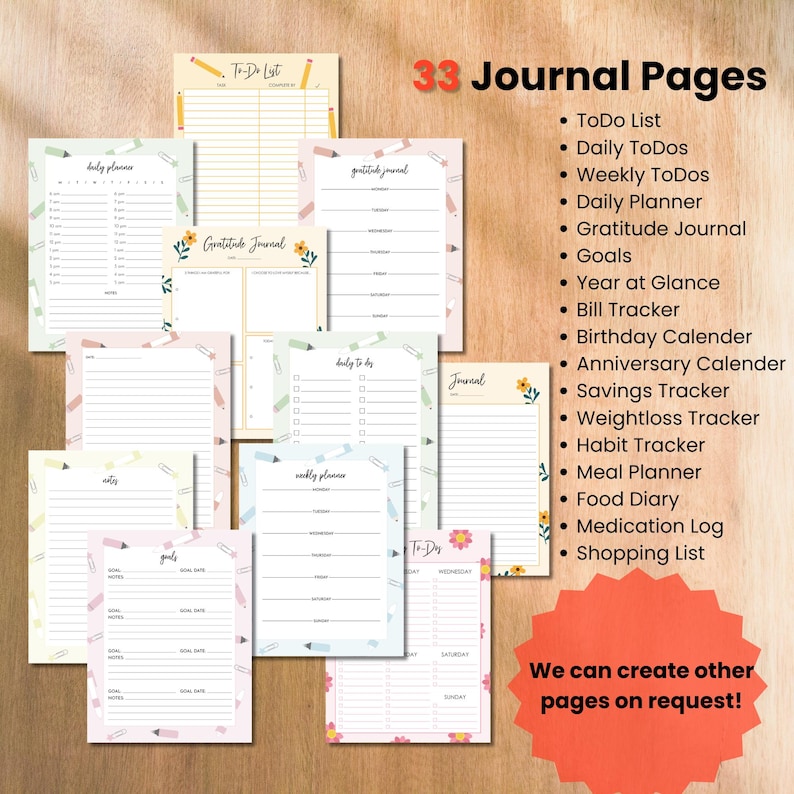 2026 Journal Bundle Printable Daily, Weekly & Monthly Organizer ...
