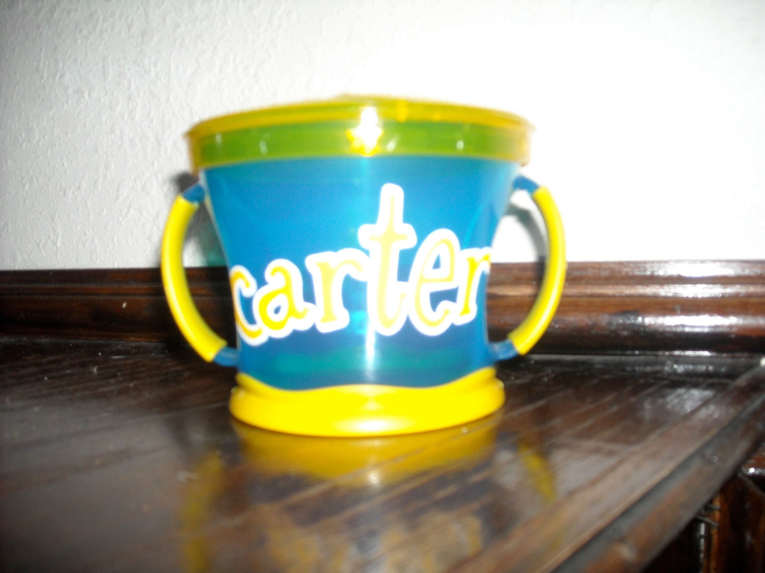 Personalized No Spill Snack Cup - Etsy
